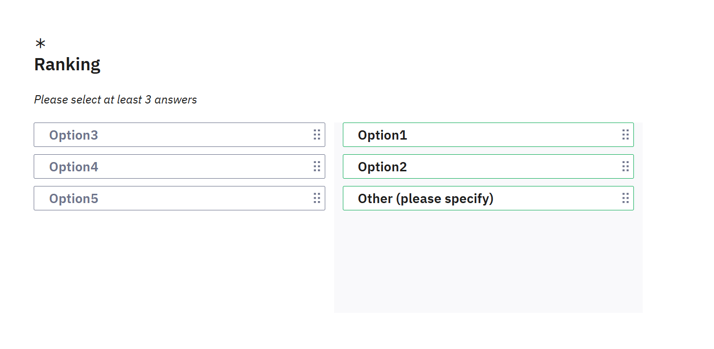 Add Another Option in Ranking Question Type - LimeSurvey forums
