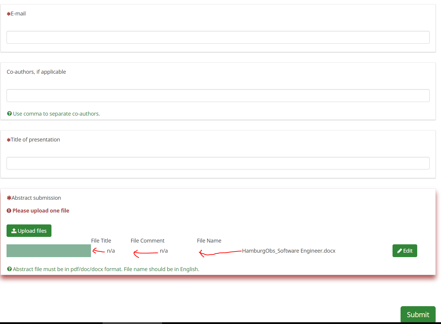 Disabling Title and Comment input fields of File upload dialog - LimeSurvey Forums
