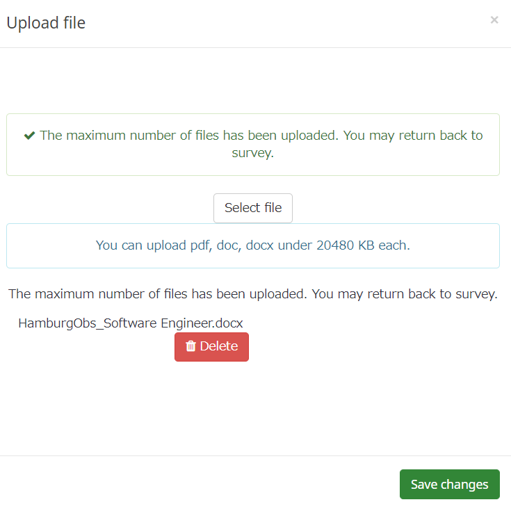 Disabling Title and Comment input fields of File upload dialog - LimeSurvey Forums