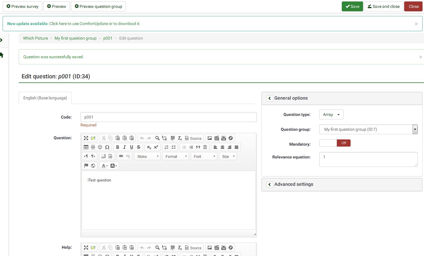 Array Qestions - LimeSurvey Forums