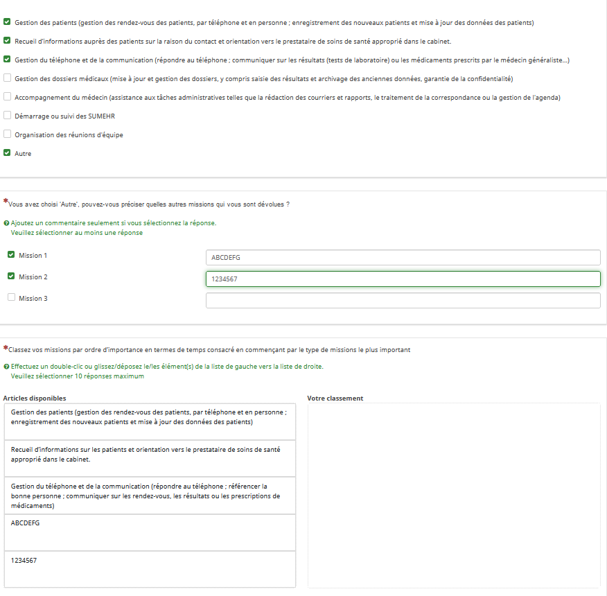 Ranking Question From Multiple Choice With More Than One Other Limesurvey Forums 